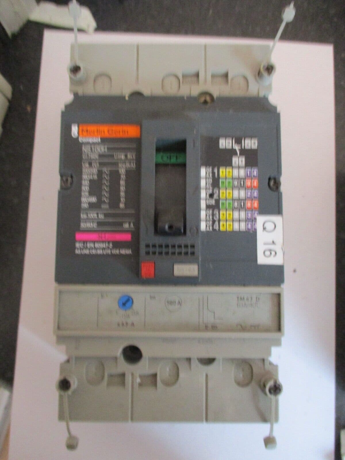 MERLIN GERIN NS100H TM63D 63 AMP ADJUSTABLE MCCB INC CIRCUIT BREAKER