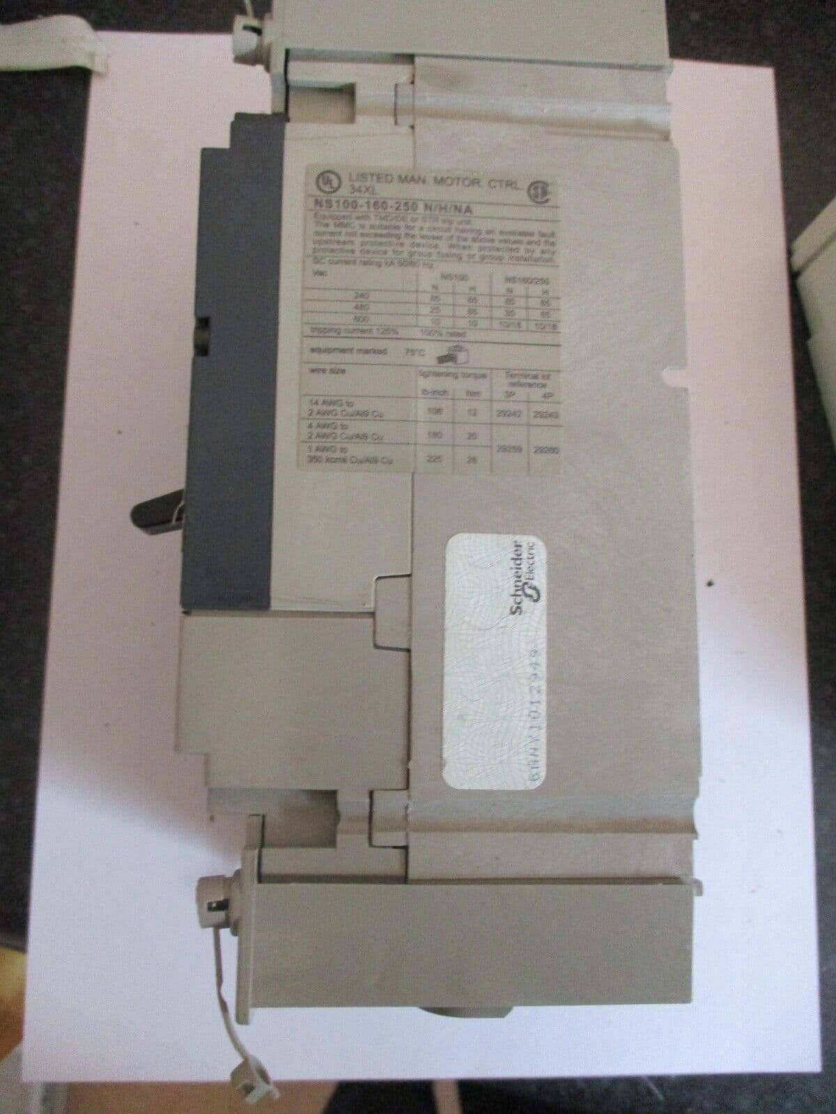 MERLIN GERIN NS100H TM63D 63 AMP ADJUSTABLE MCCB INC CIRCUIT BREAKER