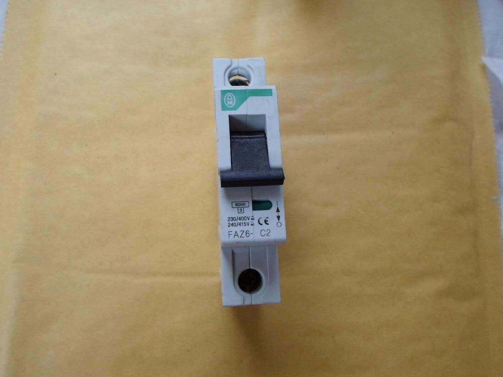 MOELLER FAZ6 C2 2 AMP 6KA SINGLE POLE MCB CIRCUIT BREAKER
