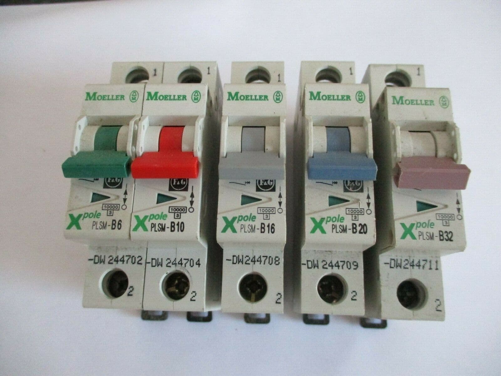 MOELLER XPOLE PLSM- B6 B10 B16 B20 B32 B40 10 KA SINGLE POLE MCBS