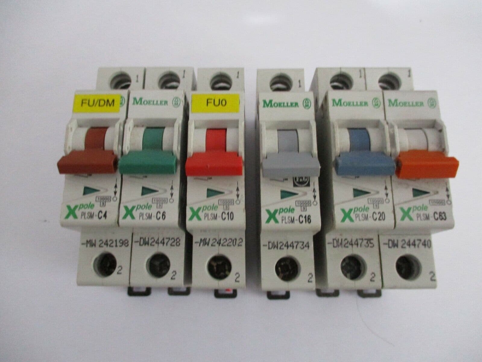 MOELLER XPOLE PLSM- C4 C6 C10 C16 C20 C32 C40 C63 10 KA SINGLE POLE MCBS