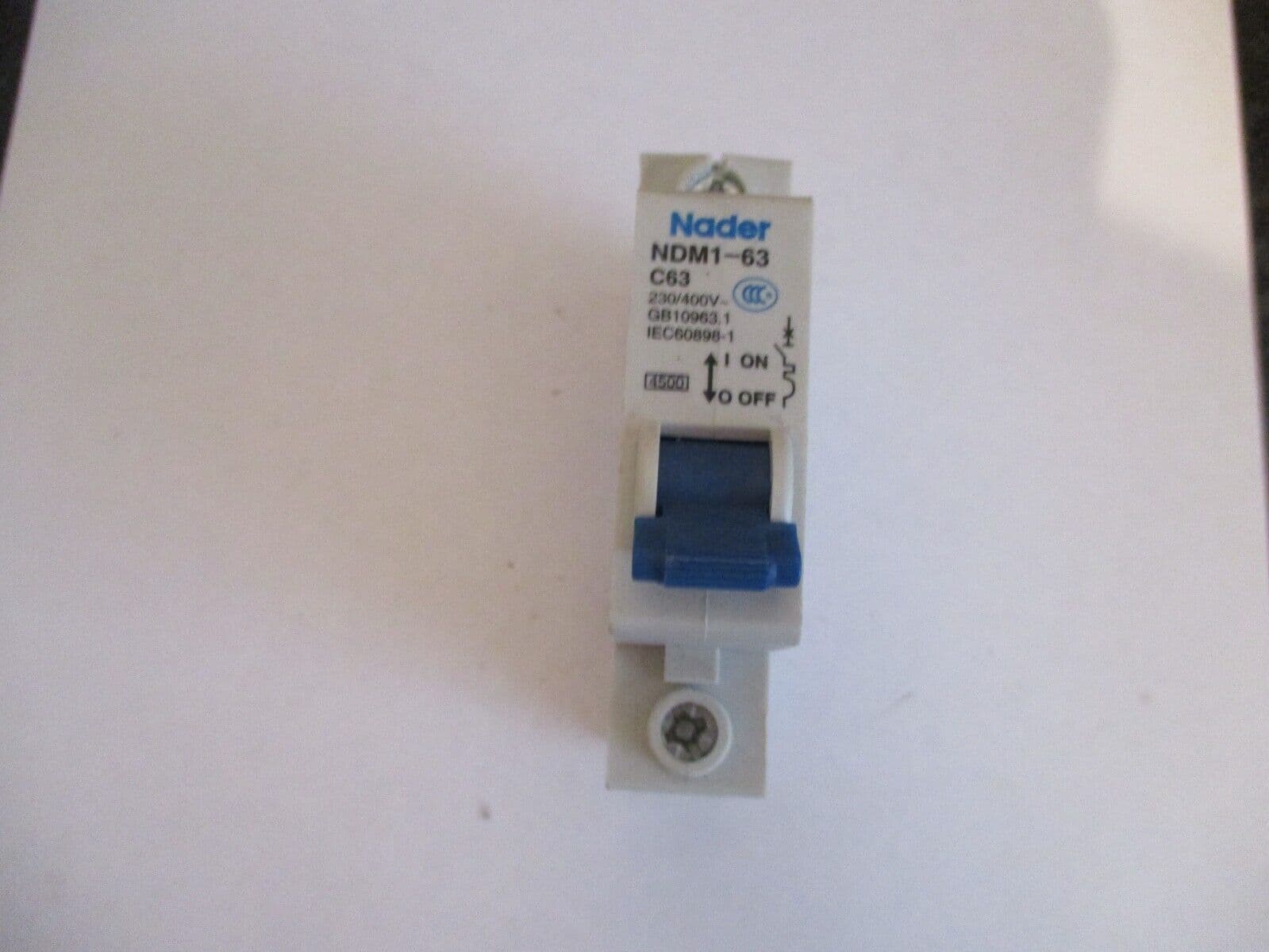 NADER NDM1-63 C63 63 AMP SINGLE POLE MCB CIRCUIT BREAKER