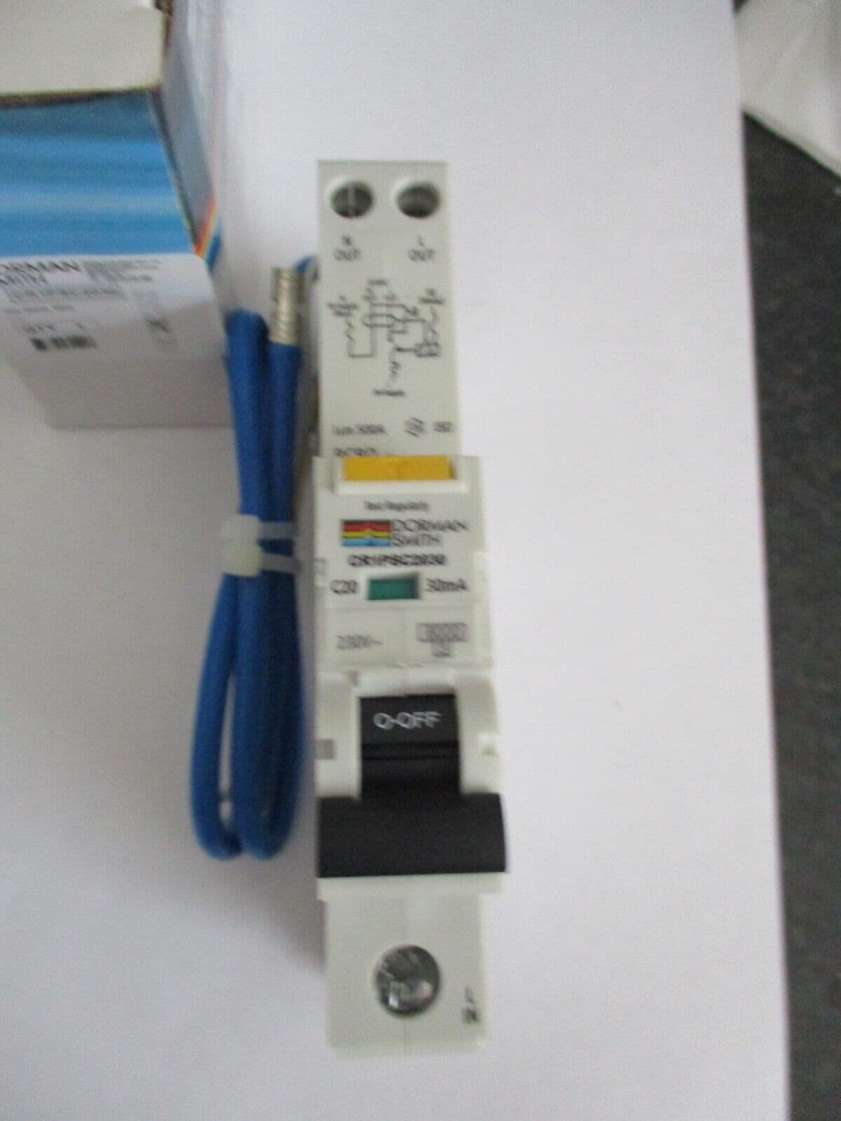 NEW DORMAN SMITH C20 20 AMP 6KA CR1PSC2030 SINGLE POLE RCBO CIRCUIT BREAKER