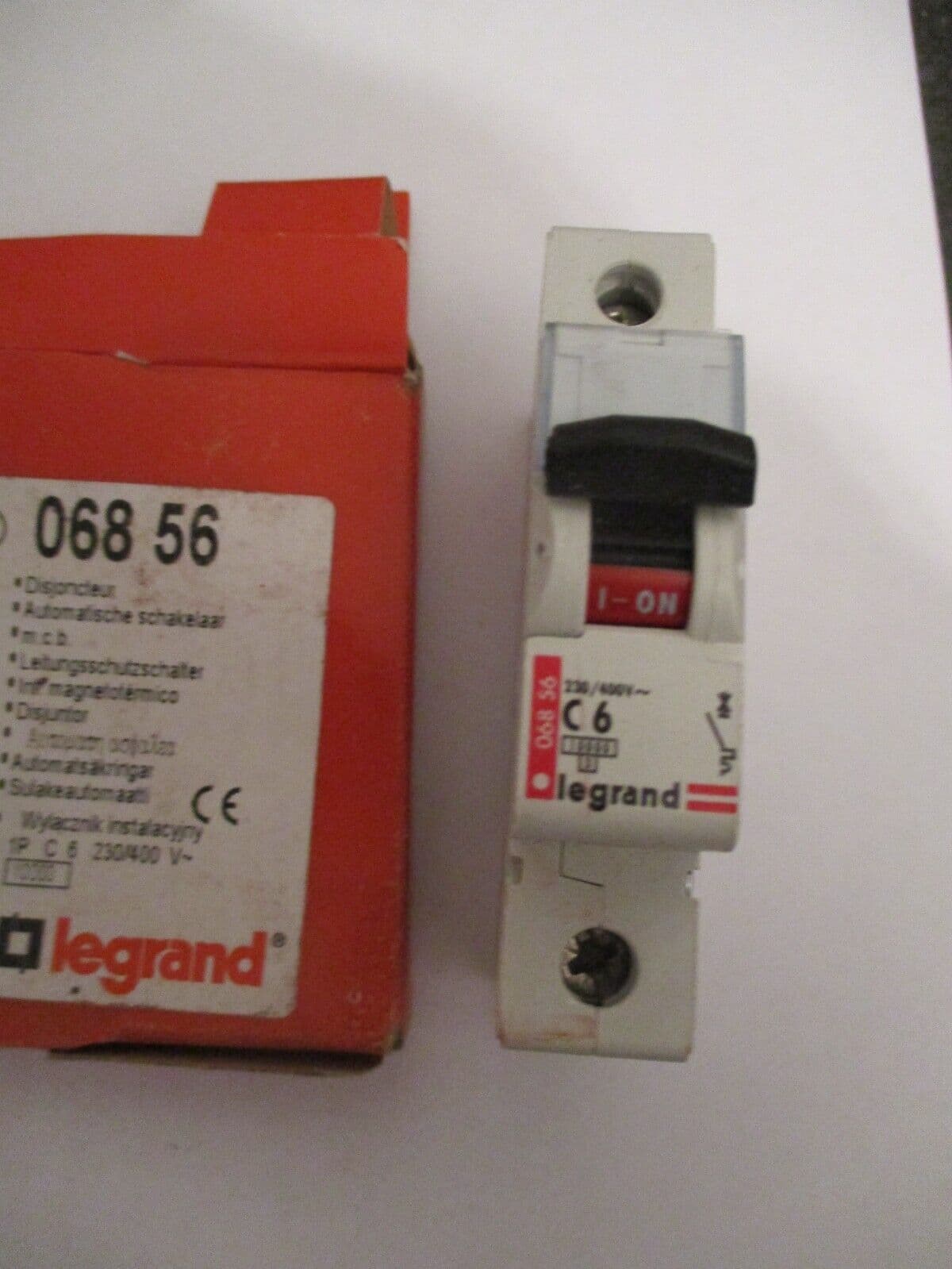 NEW LEGRAND C6 6 AMP 068 56 10KA SINGLE POLE MCB CIRCUIT BREAKER