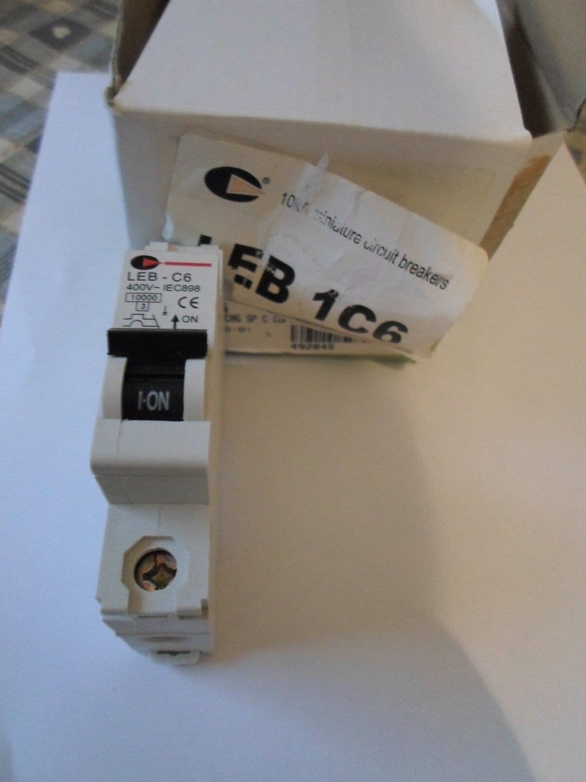 NEW LEWDEN CGD C6 6 AMP LEB 1C06 10KA SINGLE POLE MCB CIRCUIT BREAKER