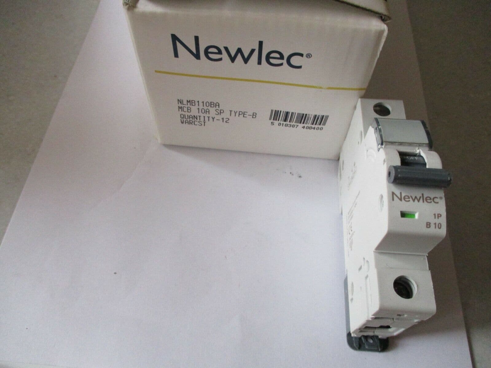 NEW NEWLEC B10 10 AMP NLMB110BA 6KA SINGLE POLE MCB CIRCUIT BREAKER