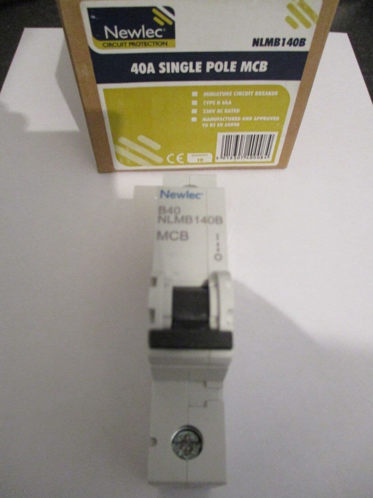 NEW NEWLEC B40 40 AMP NLMB140B 6KA SINGLE POLE MCB CIRCUIT BREAKER