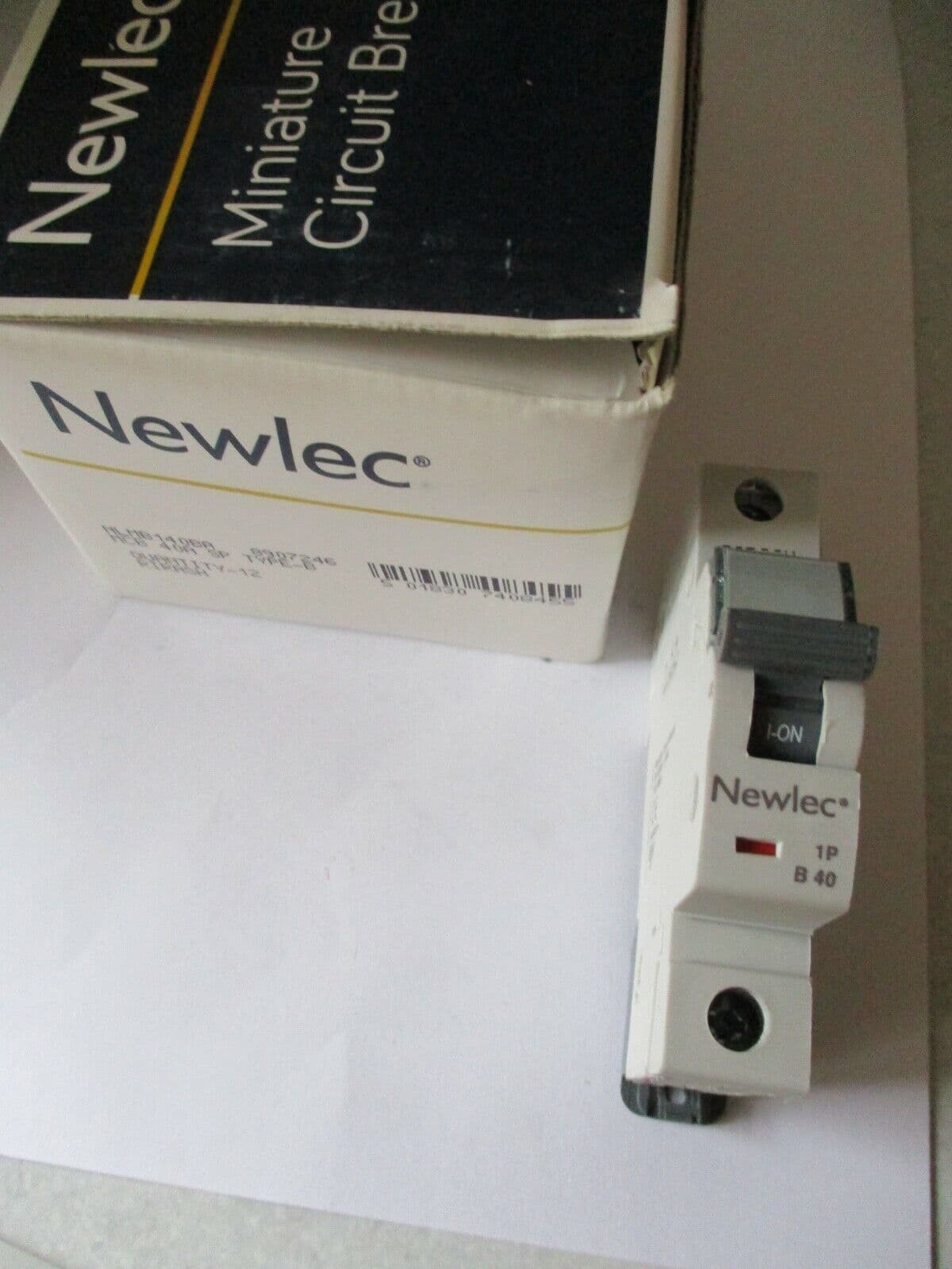 NEW NEWLEC B40 40 AMP NLMB140BA 6KA SINGLE POLE MCB CIRCUIT BREAKER