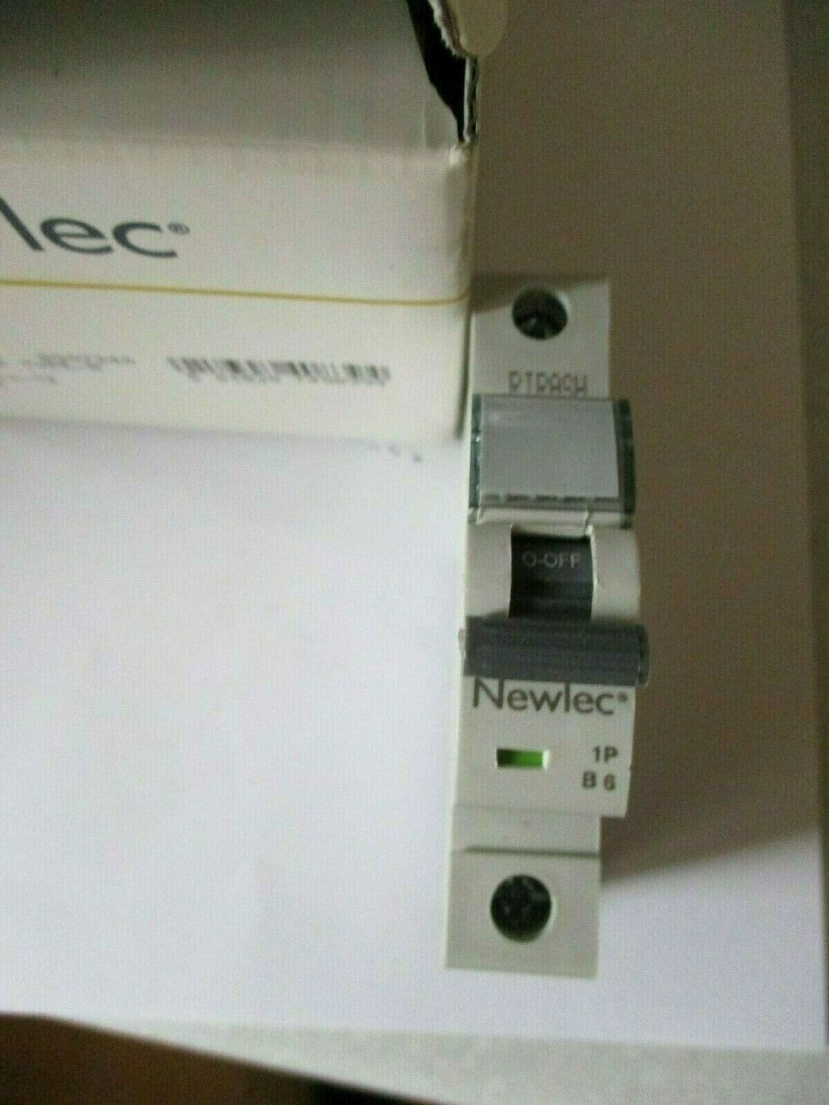 NEW NEWLEC B6 6 AMP NLMB106BA 6KA SINGLE POLE MCB CIRCUIT BREAKER