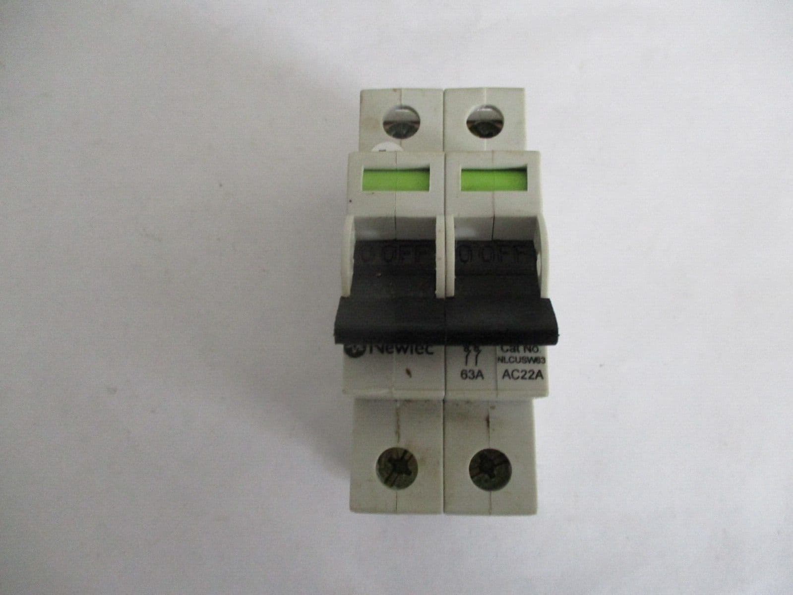 NEWLEC 63 AMP DOUBLE POLE NLCUSW63 MAIN SWITCH ISOLATOR