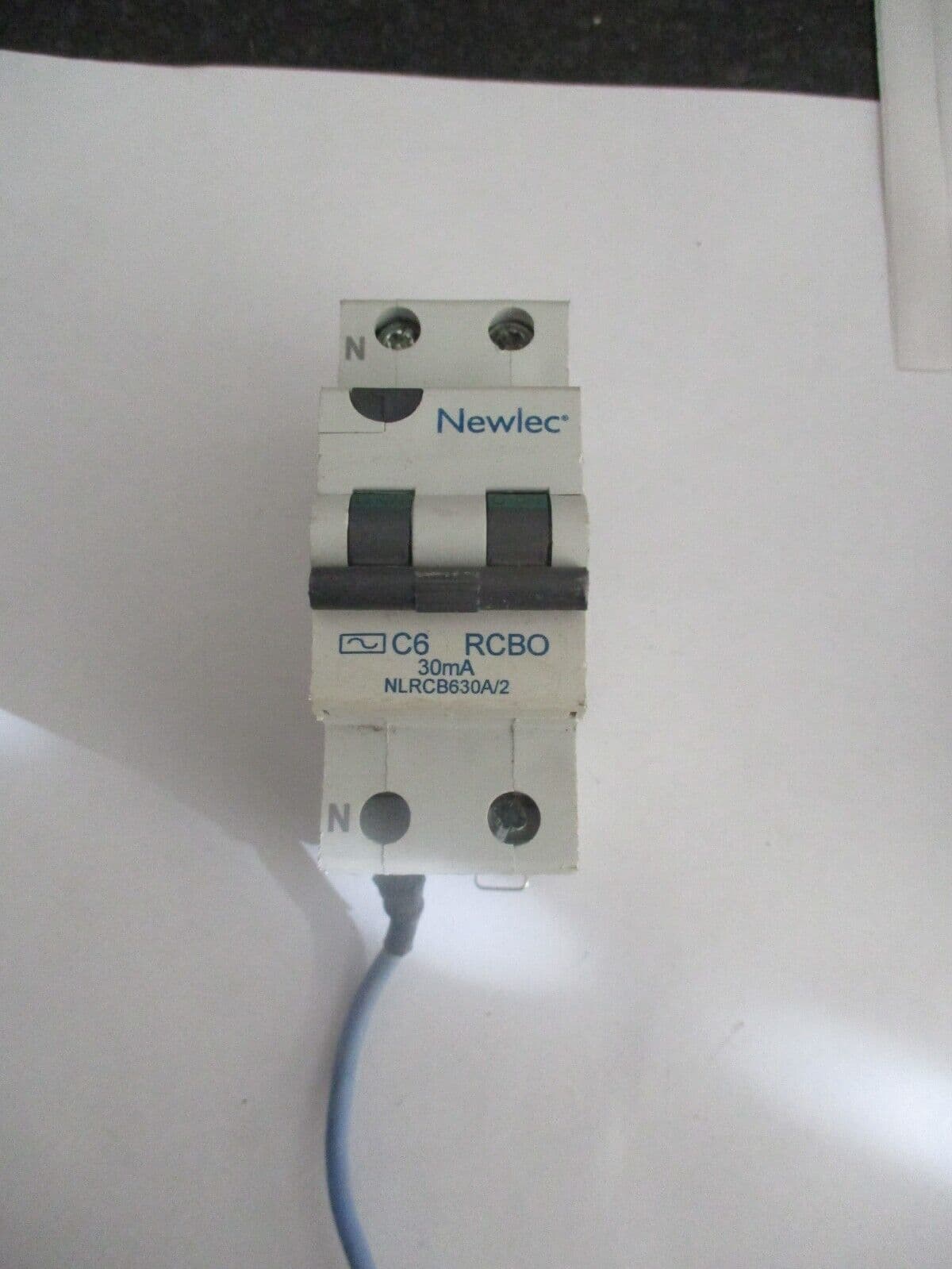 NEWLEC C6 6 AMP 30mA NLRCB0630A/2 DOUBLE POLE RCBO CIRCUIT BREAKER
