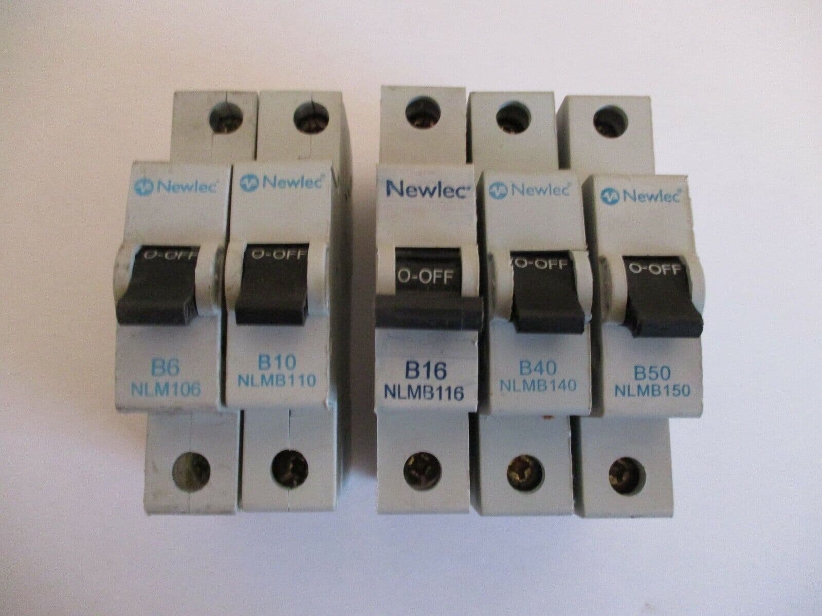 NEWLEC NLMB1 B6 B10 B16 B20 B32 B40 B50 6KA SINGLE POLE MCB CIRCUIT ...
