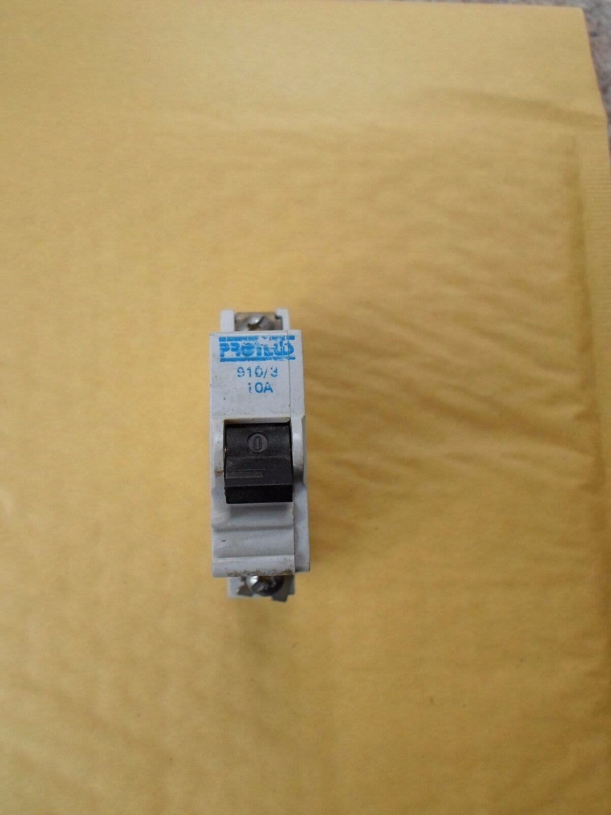 PROTEUS 910/3 10 AMP TYPE 3 M9 SINGLE POLE MCB CIRCUIT BREAKER