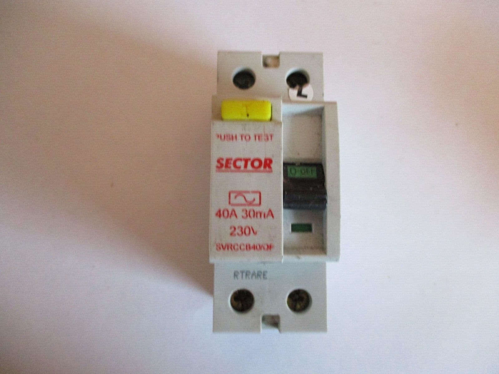 SECTOR SVRCCB40/DP 40 AMP 30mA RCCB CIRCUIT BREAKER