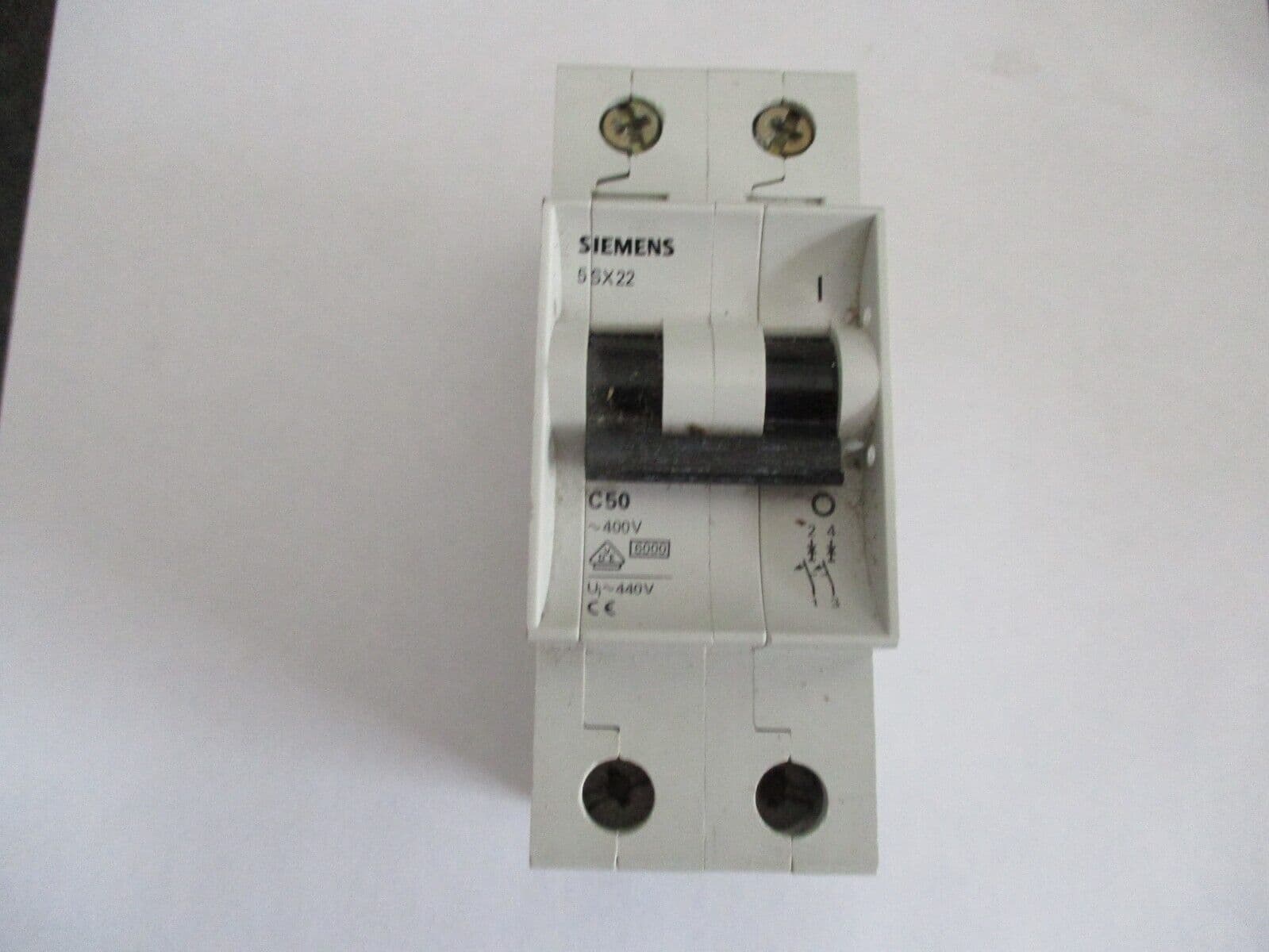 SIEMENS 5SX22 C50 50 AMP 6KA DOUBLE POLE MCB CIRCUIT BREAKER