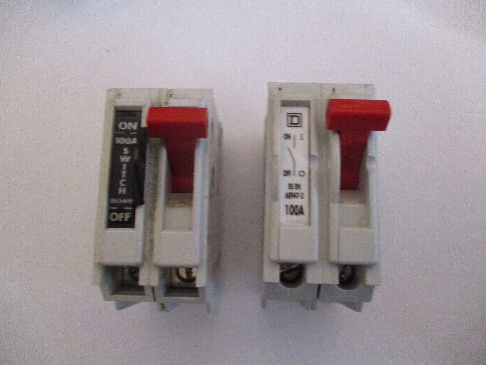 SQUARE D 100 AMP QO1100M / QO1-100M DOUBLE POLE MAIN SWITCH BS 60947-3 ...