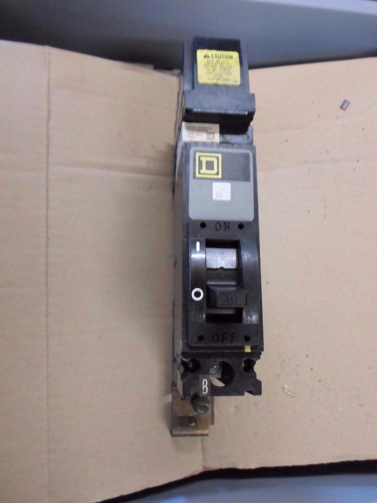 SQUARE D 16 AMP SFA1016B SINGLE POLE MCCB CIRCUIT BREAKER