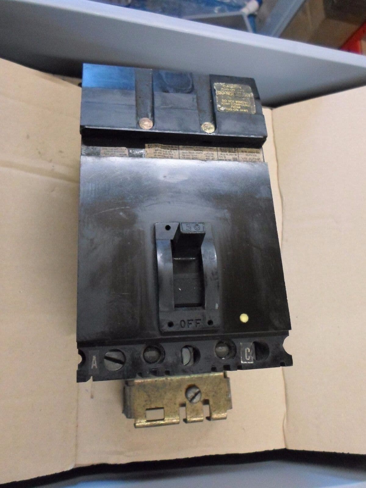 SQUARE D 50 AMP TRIPLE POLE MCCB FA36050 CIRCUIT BREAKER