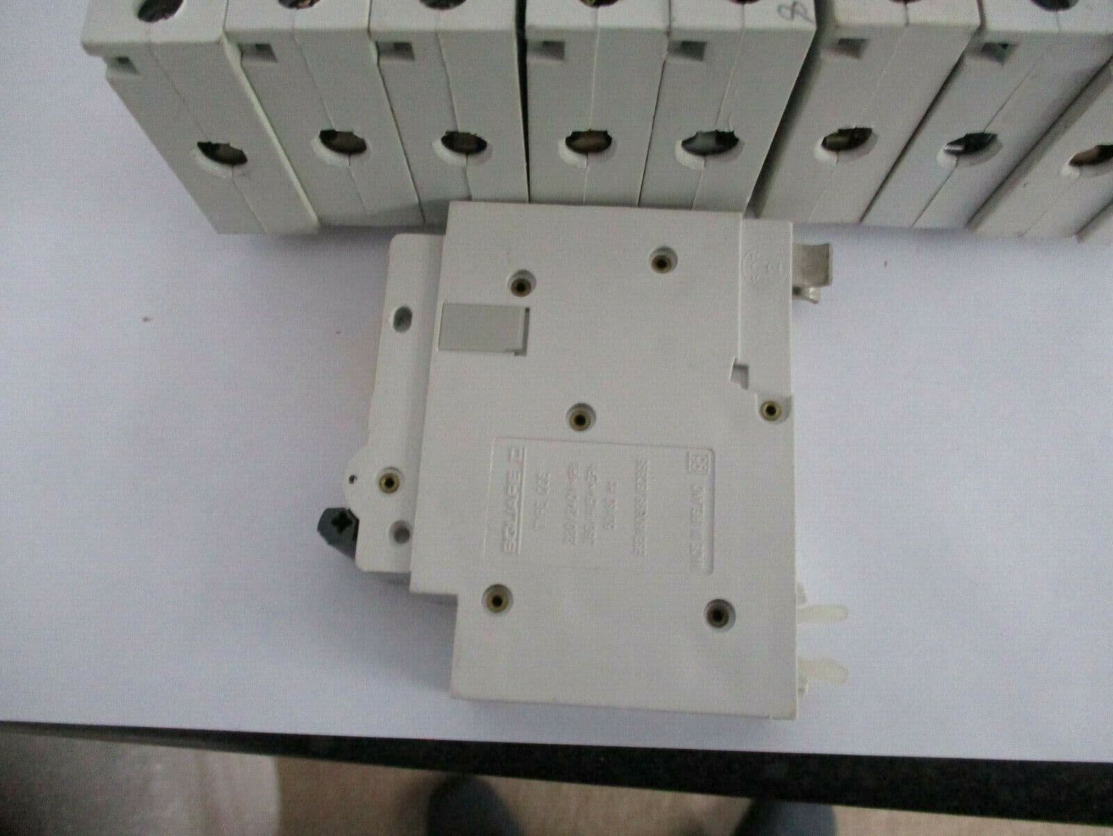 SQUARE D QOE D6 D10 D16 D20 D32 D40 6KA / 10KA SINGLE POLE MCB CIRCUIT ...