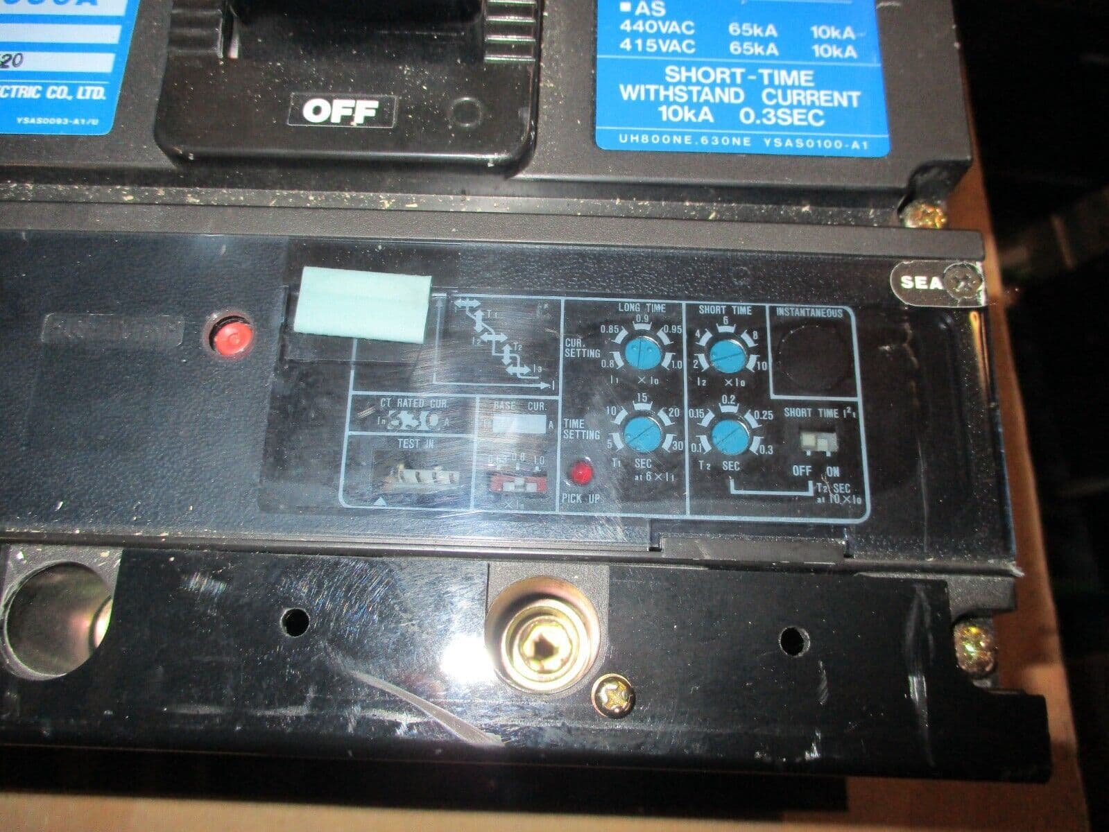 TERASAKI TEMBREAK XH630NE 630 AMP 3 POLE MCCB CIRCUIT BREAKER