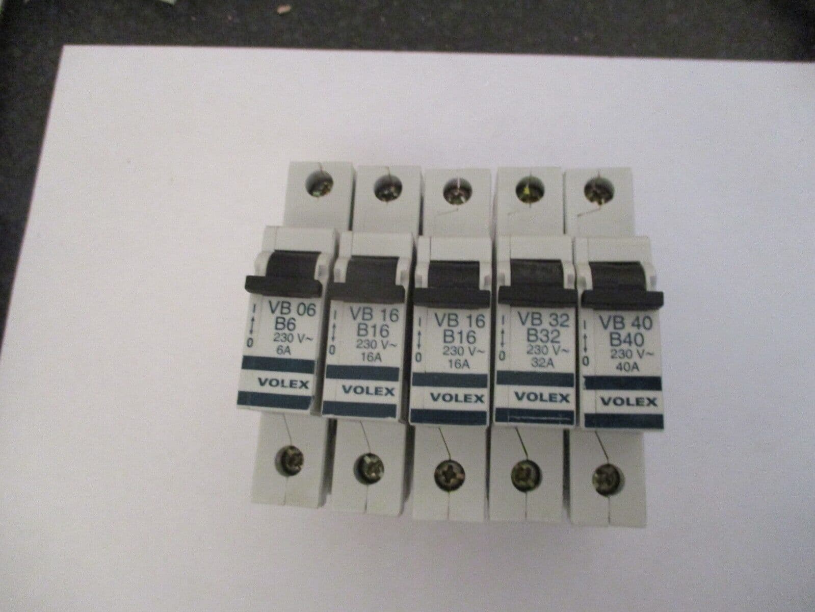 VOLEX VB06 B6/ VB16 B16/ VB32 B32 /VB40 B40 6KA SINGLE POLE MCBS BS60898