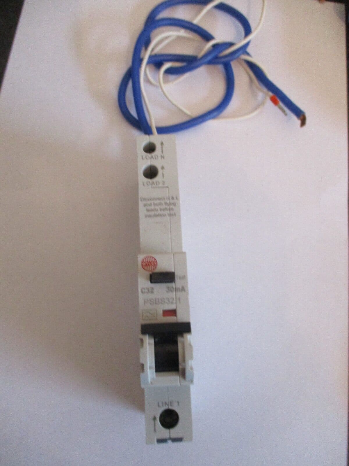 WYLEX C32 32 AMP 30mA PSBS32/1 SINGLE POLE RCBO CIRCUIT BREAKERRECENT MODEL