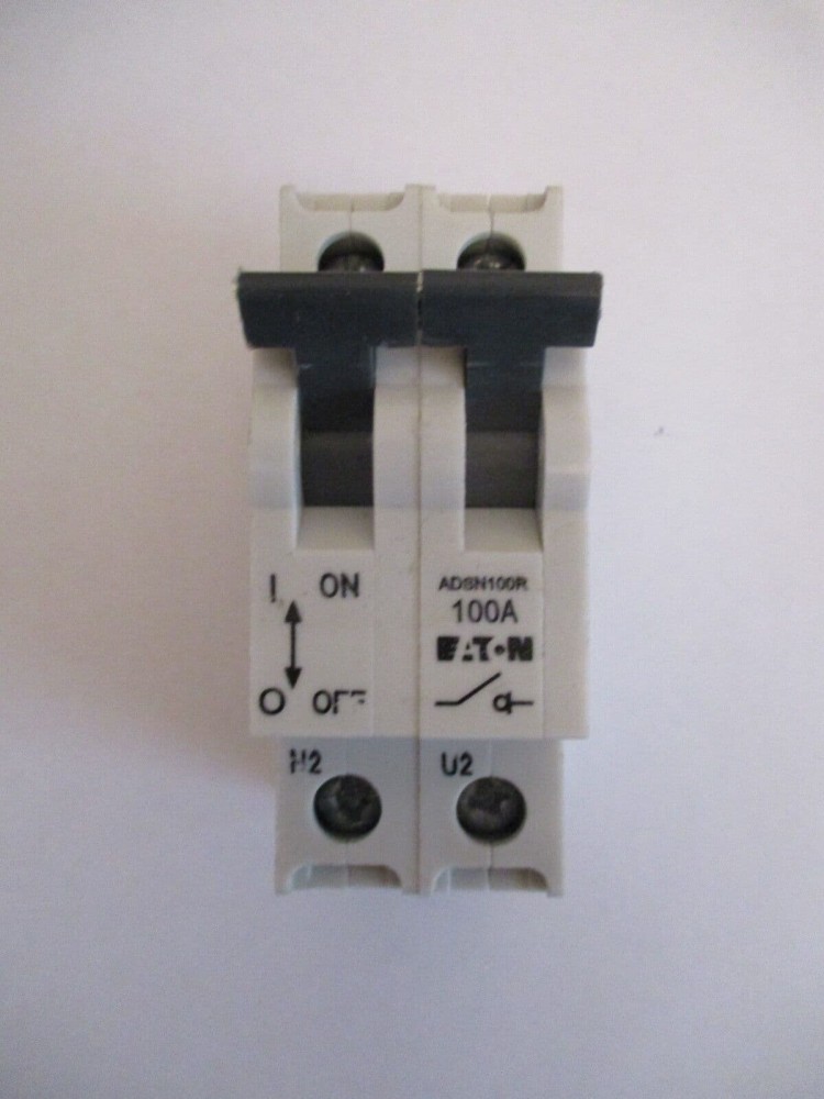 MEM EATON 100A 100 AMP ADSN100R DOUBLE POLE MAIN SWITCH