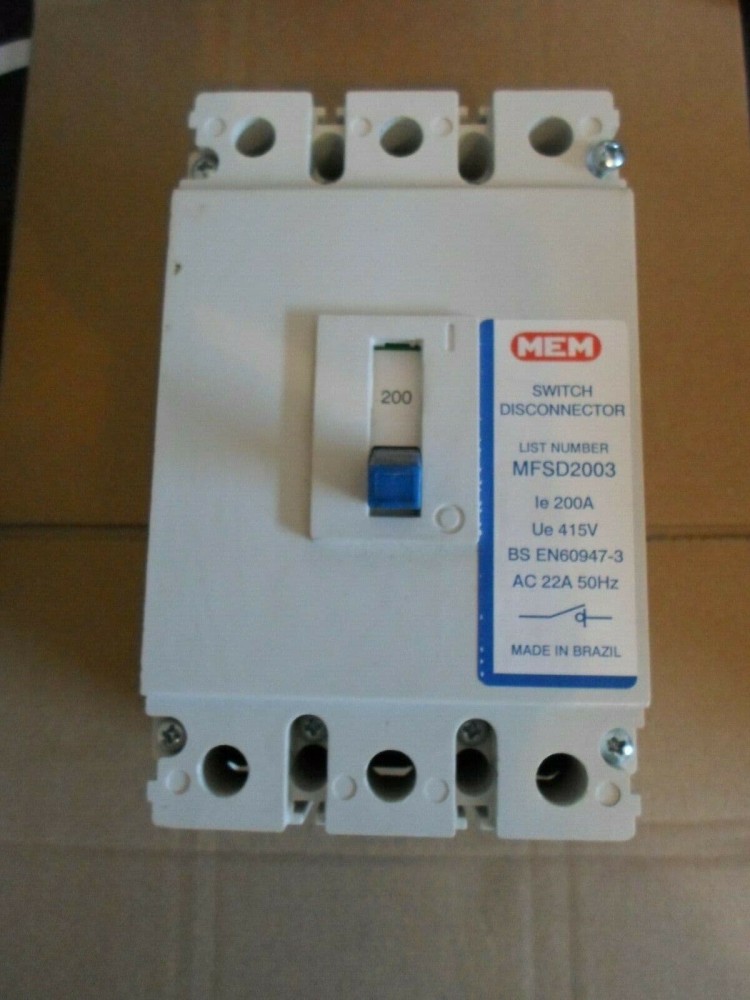 MEM EATON 200 AMP SWITCH DISCONNECTOR MFSD2003