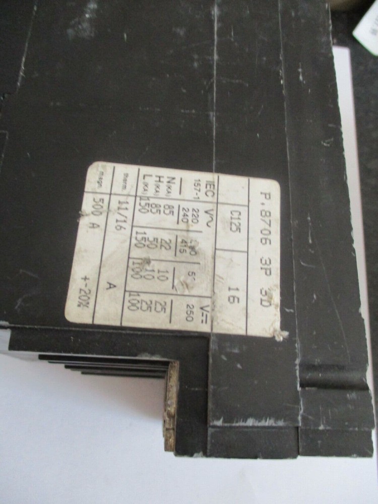 MERLIN GERIN COMPACT C125 N 16 AMP TRIPLE POLE MCCB CIRCUIT BREAKER