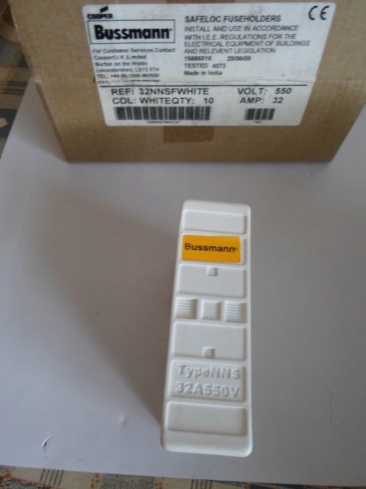 NEW BUSSMANN 32 AMP 32NNSF BLACK FUSEHOLDER