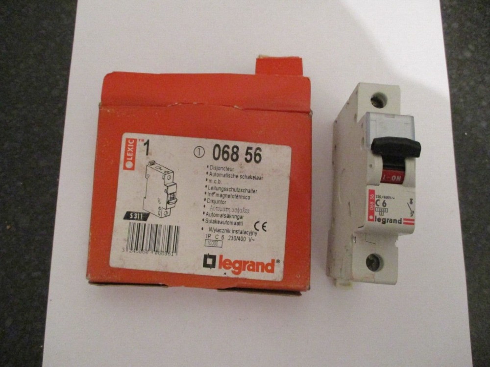 NEW LEGRAND C6 6 AMP 068 56 10KA SINGLE POLE MCB CIRCUIT BREAKER