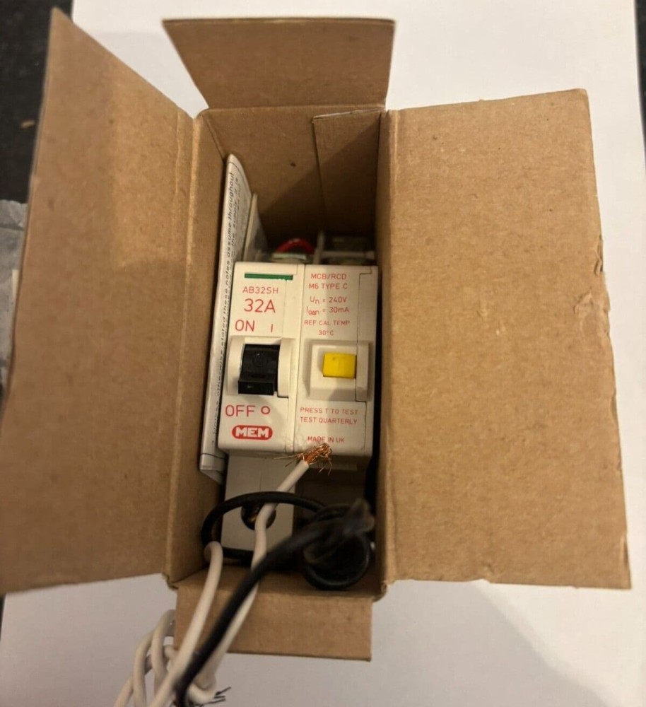 NEW MEM AB32SH 32A C32 30mA TYPE C M6 MCB/ RCD COMBINATION