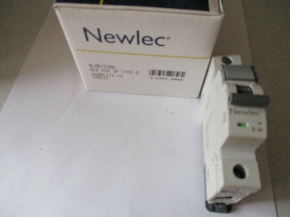 NEWLEC B50 50 AMP NLMB150BA SINGLE POLE MCB CIRCUIT BREAKER