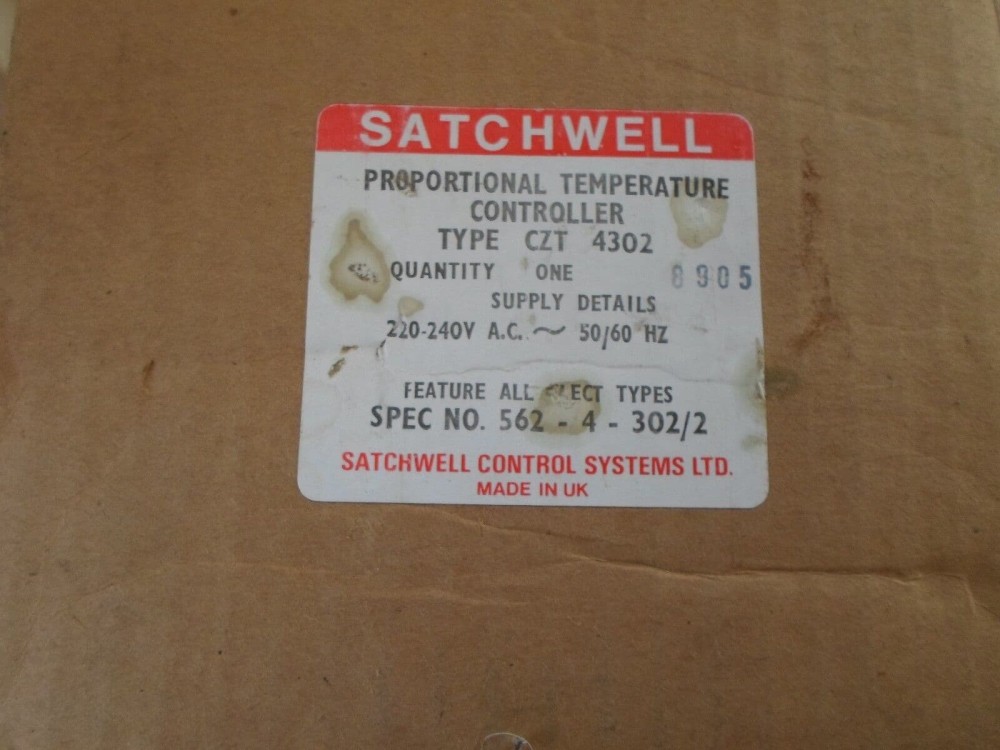 NEW SATCHWELL TYPE CZT 4302 CONTROLLER SPEC BELOW