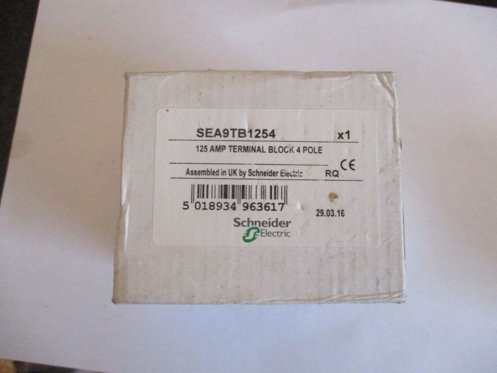 NEW SCHNEIDER SEA9TB1253N 125 AMP 3POLE PLUS NEUTRAL SWITCH DISCONNECTOR