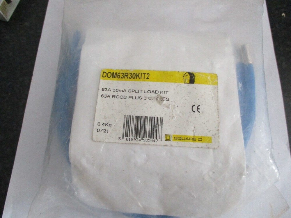 NEW SQUARE D DOM63R30KIT2 63 AMP 30mA SPLIT LOAD KIT