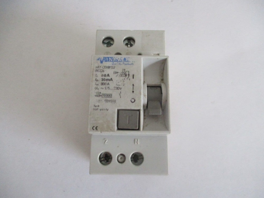 NEWLEC 80 AMP 30mA NLRCD8030 OLDER RCCB CIRCUIT BREAKER