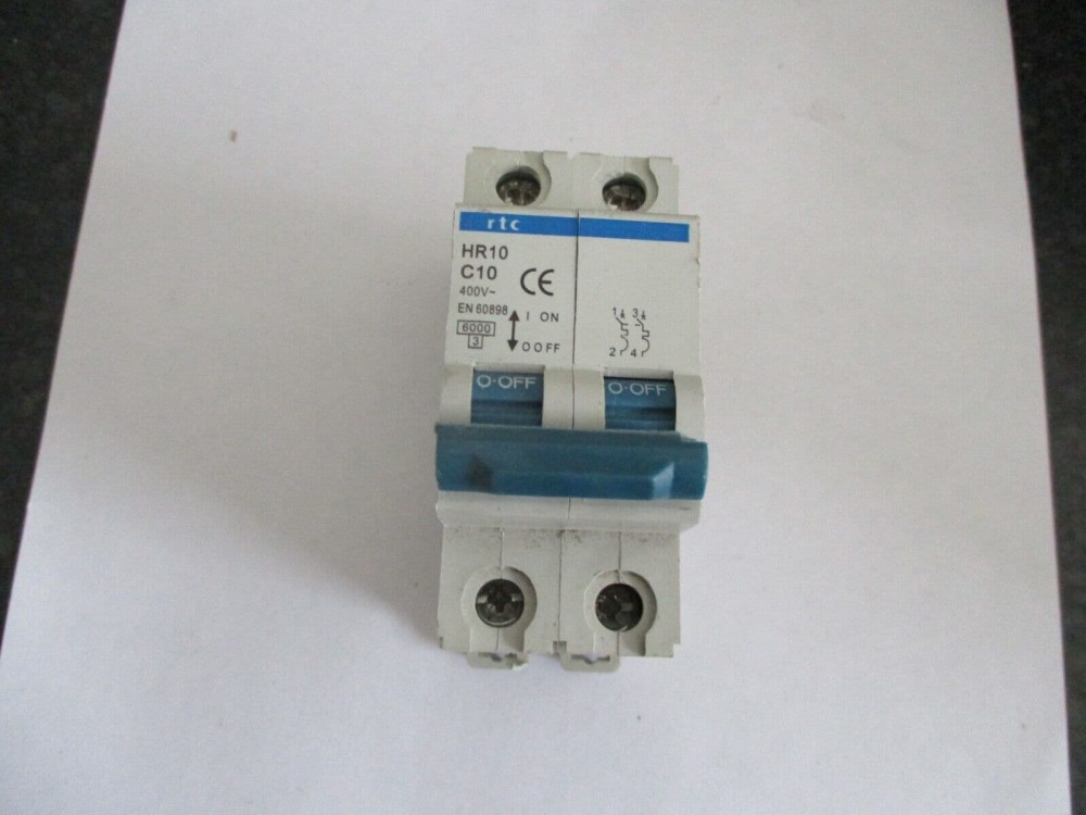RTC HR10 C25 25 AMP 6KA DOUBLE POLE MCB CIRCUIT BREAKER