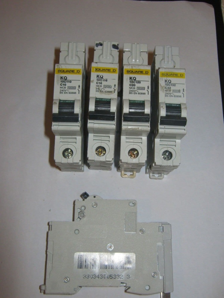 SQUARE D SQO C6 C10 C16 C20 C25 C32 C40 C50 6KA SINGLE POLE MCB CIRCUIT ...