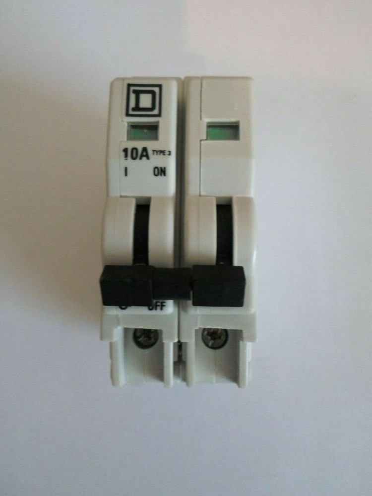 SQUARE D QOE 20 AMP TYPE 3 M9 DOUBLE POLE MCB CIRCUIT BREAKER