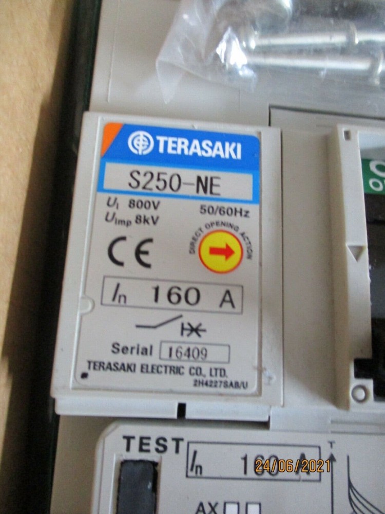 TERASAKI TEMBREAK S250-NE 160A 4 POLE MCCB CIRCUIT BREAKER