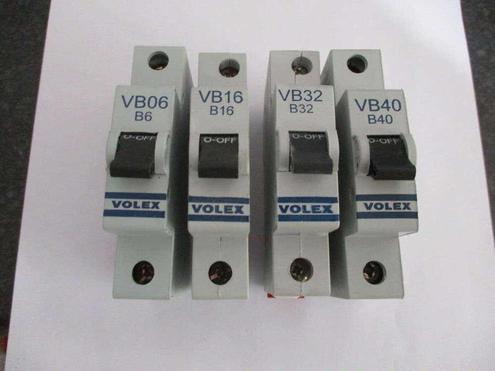 VOLEX VB06 B6/ VB16 B16/ VB32 B32 /VB40 B40 6KA SINGLE POLE MCBS BS60898