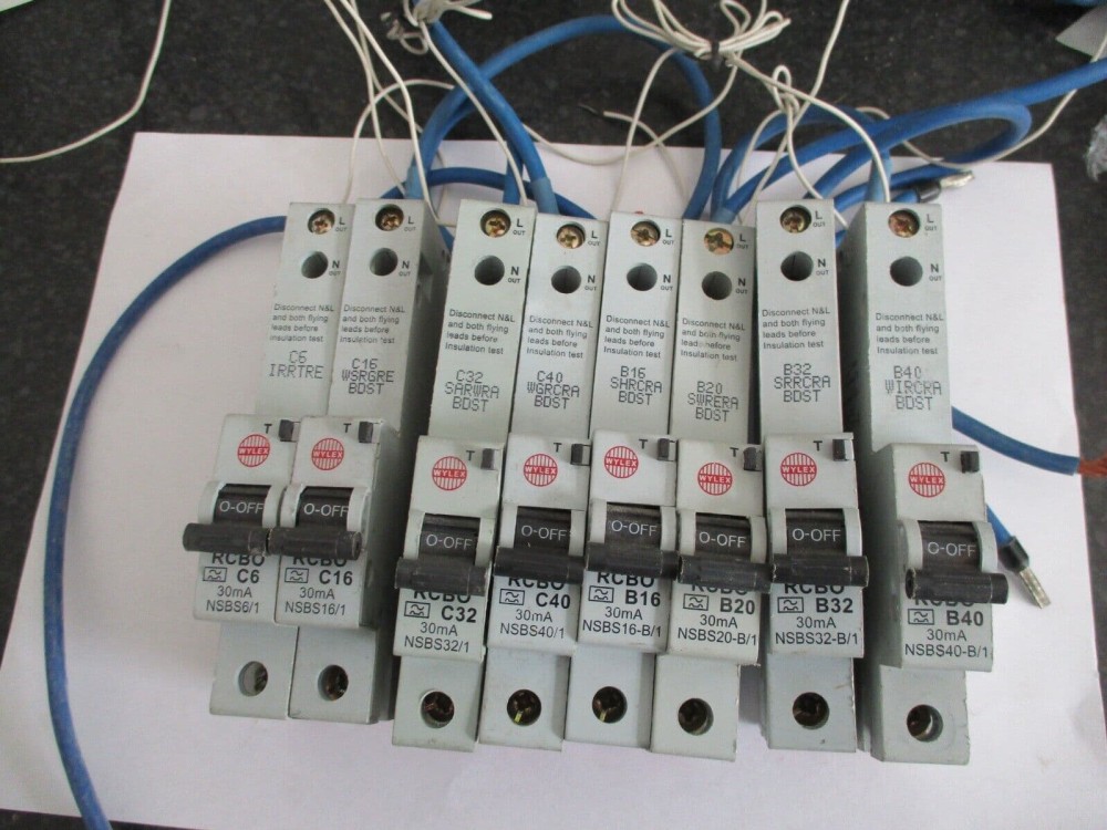 Single Pole MCB 50 Amp Wylex NSB Series Type B MCB Circuit Breaker - 1 ...